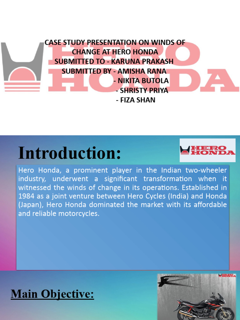 Hero Honda | PDF