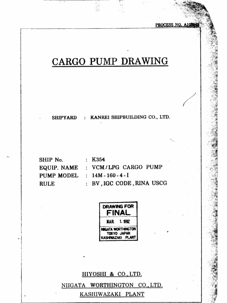 Cargo Pump | PDF