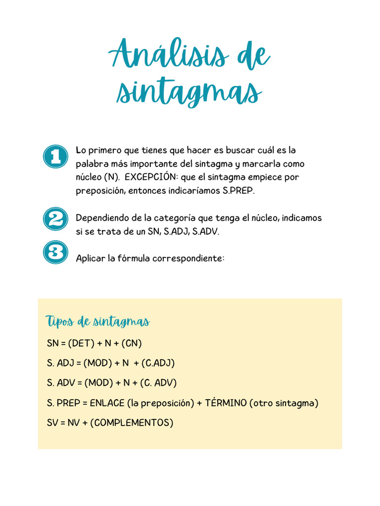 Cómo Analizar Sintagmas | PDF