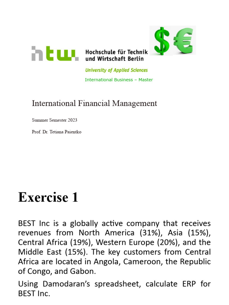 Exercises CAPM | PDF