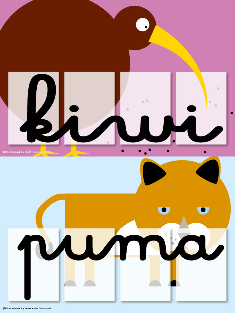 A505 Les Animaux A 4 Lettres Pdf