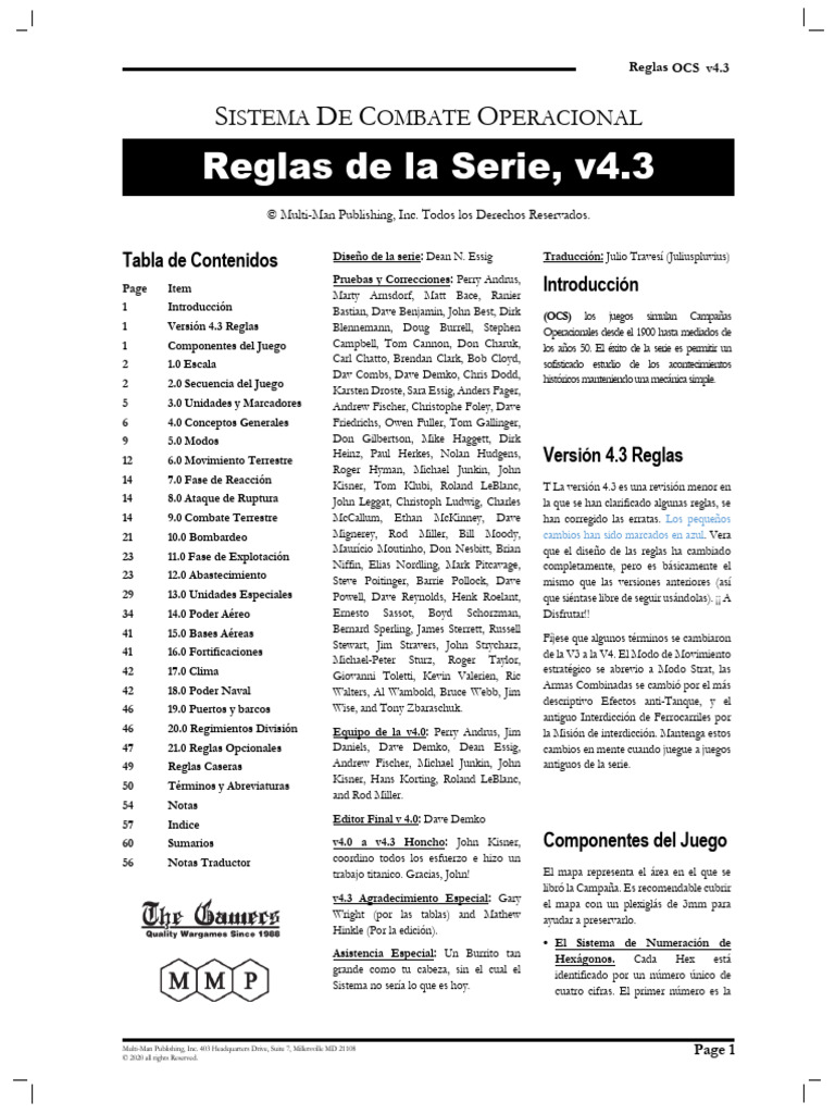 OCS-Manual v43 Espaol | PDF