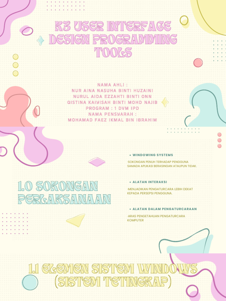 K3 User Interface Design Programming Tools | PDF