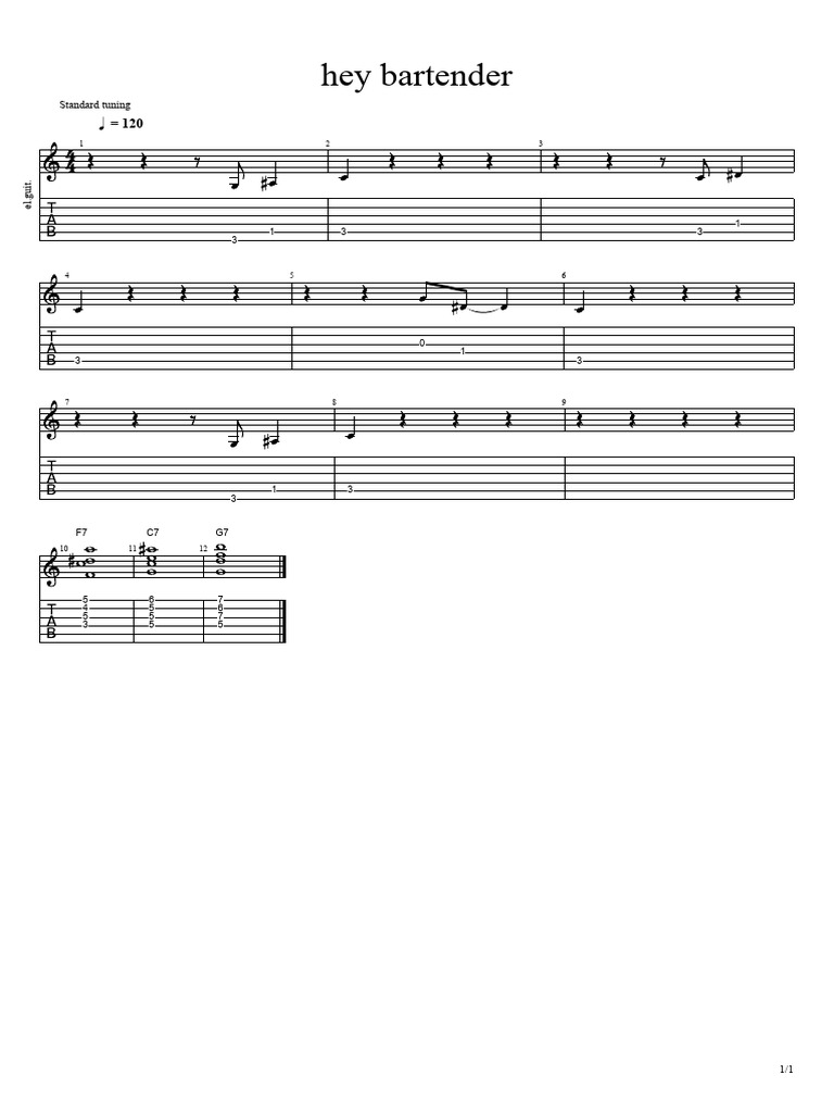Hey Bartender | PDF