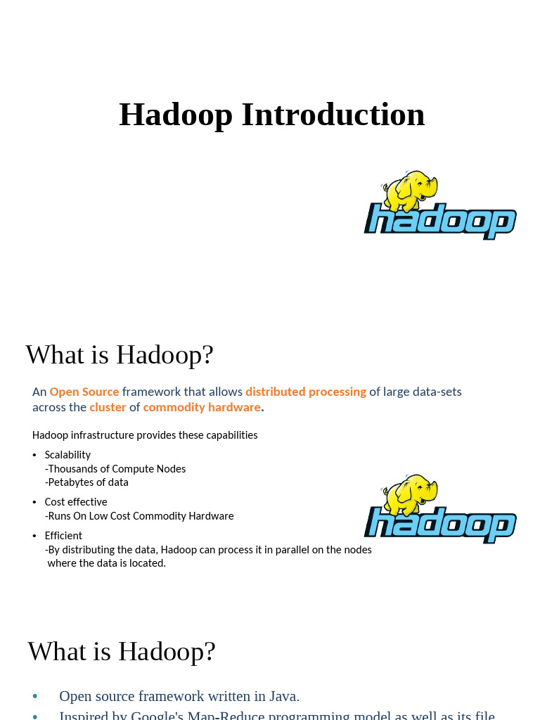 Lecture-1 - 2 Hadoop - Introduction | PDF