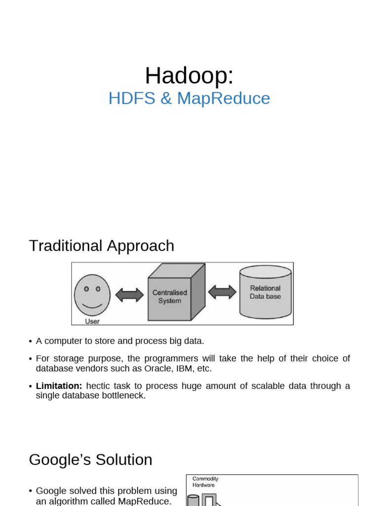 Lecture-1 - 3 Hadoop - HDFS - Mapreduce (Self Study) | PDF Lecture-1 - 3 Hadoop - HDFS - Mapreduce (Self Study) | PDF