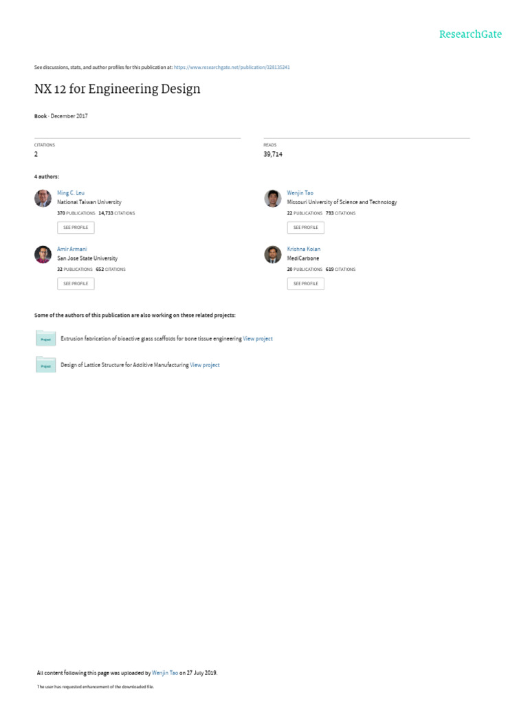NX12 For Engineering Design | PDF