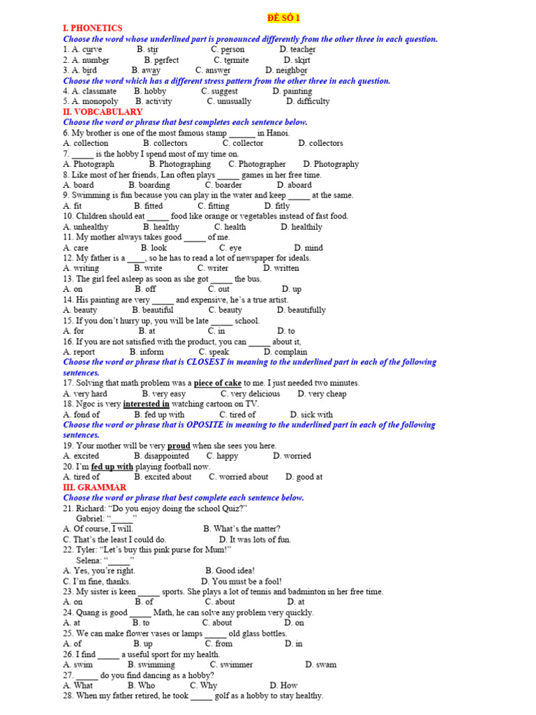 Anh 7 BT Lam Them | PDF