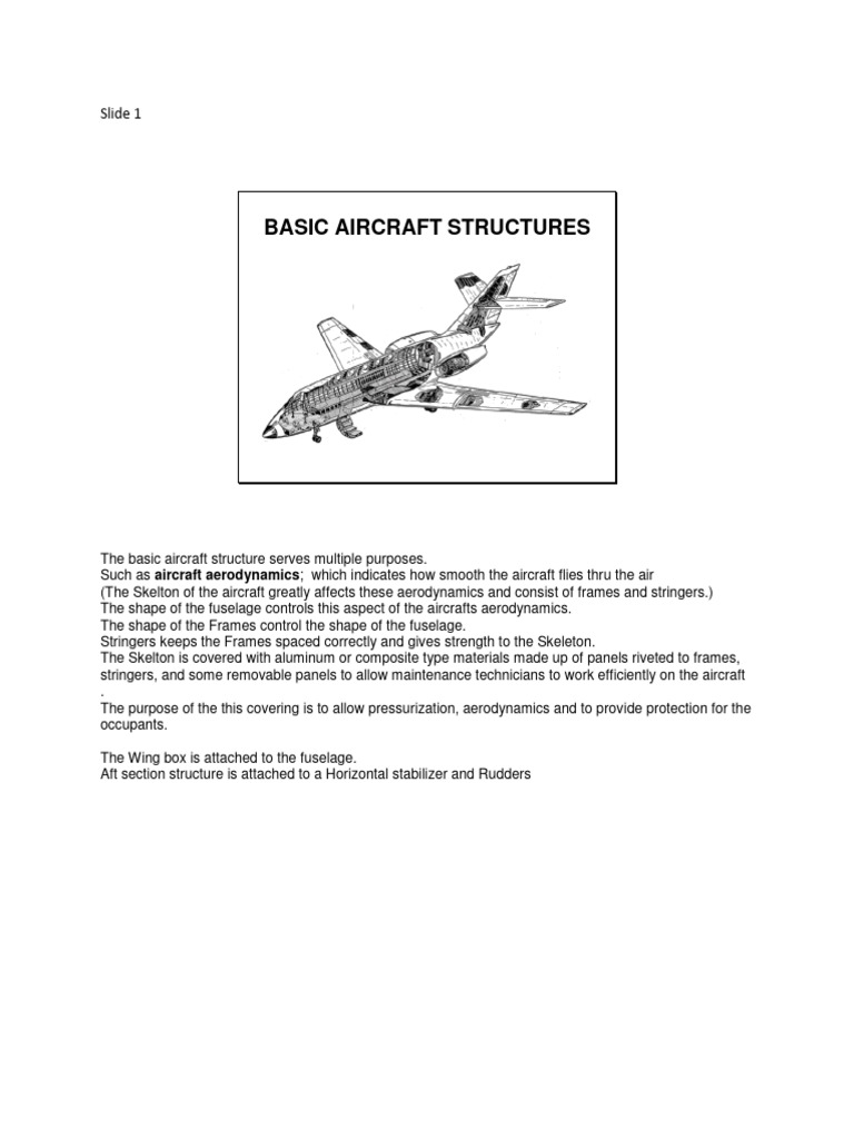Basic Aircraft Structure | PDF Basic Aircraft Structure | PDF