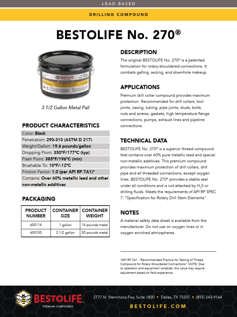 BESTOLIFE_No_270_Specification_Sheet | PDF