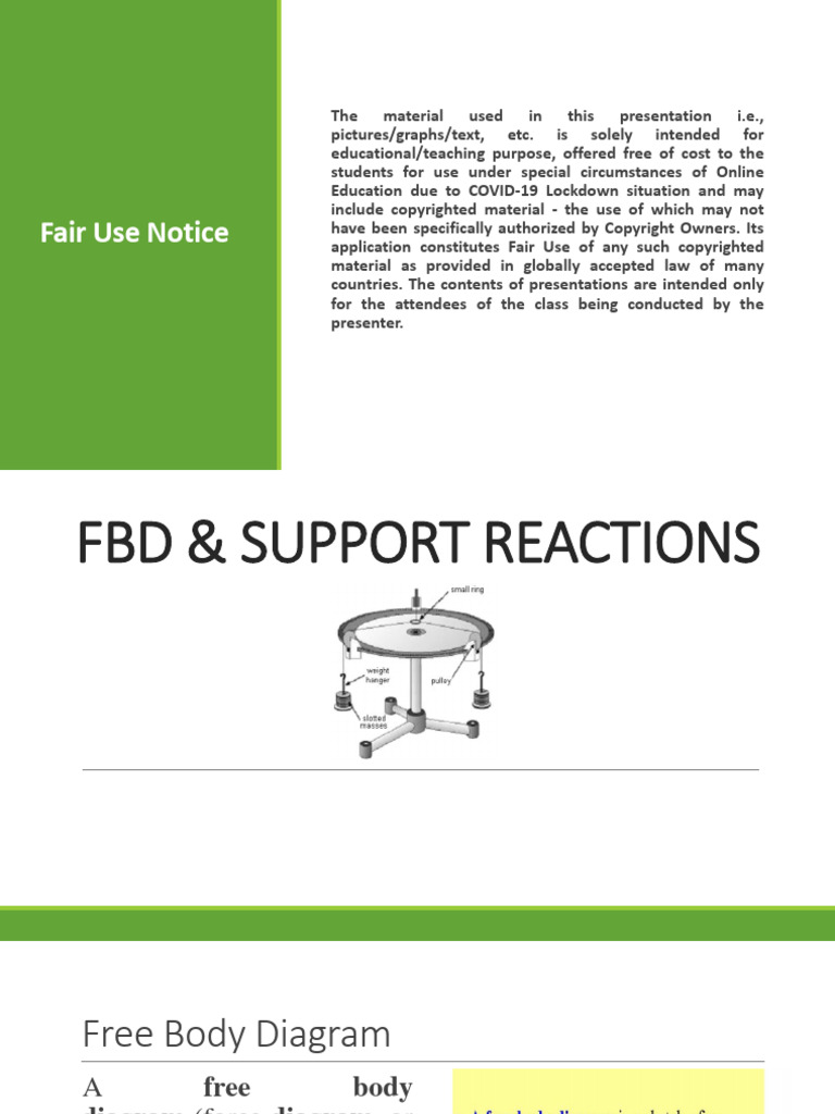 FBD & Support Reaction | PDF | Truss | Beam (Structure)