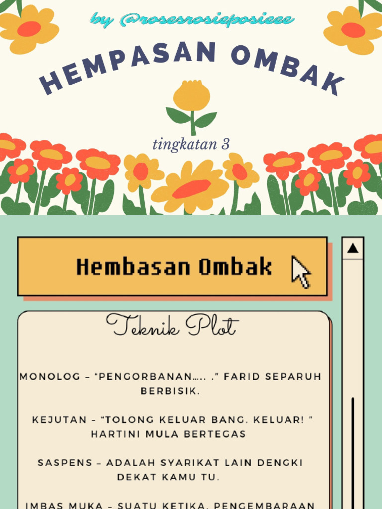 Komsas Tingkatan 3 Hempasan Ombak | PDF