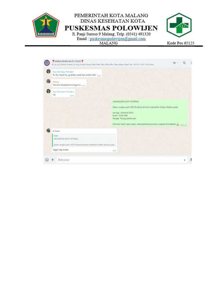 Notulen Prolanis | PDF