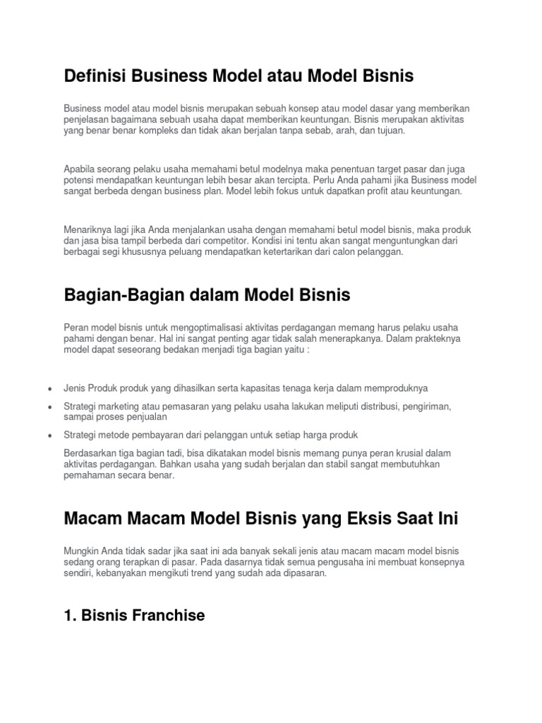 Materi Modal Bisnis | PDF | Karier & Perkembangan | Bisnis