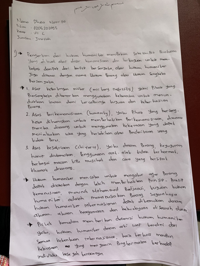 Dhea Nofriza Jinayah 7c | PDF