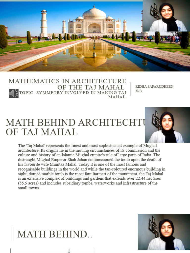 Geometry and Symmetry of the Taj Mahal | PDF