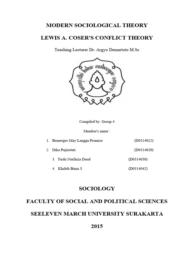 Lewis Coser Biography English | PDF