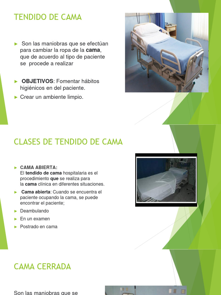 DIAPOSITIVAs TIPOS DE TENDIDO DE CAMA AVD | PDF