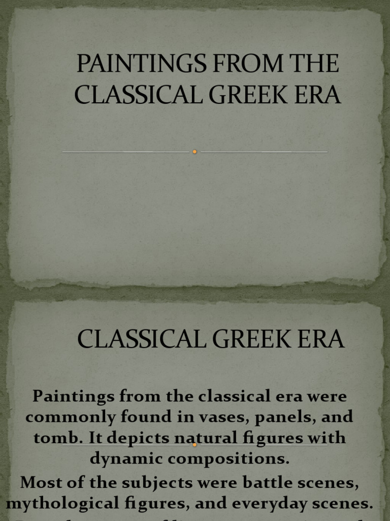 Grade 9 PPT Classical Greek Era | PDF