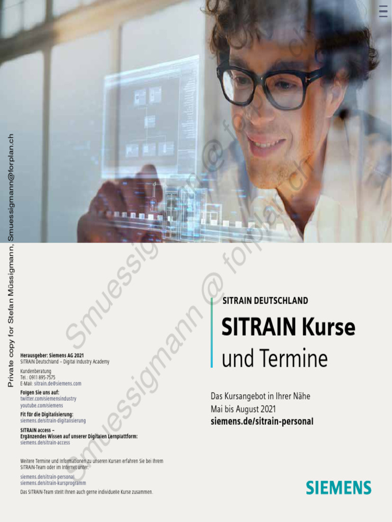 Sitrain Kursprogramm - 05 08 21 - v6 | PDF