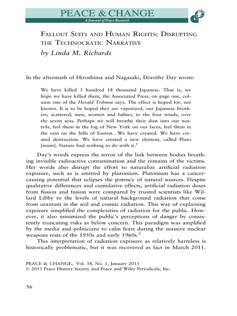 Fallout And Human Rights Disrupting The Technocratic Narrative Pdf