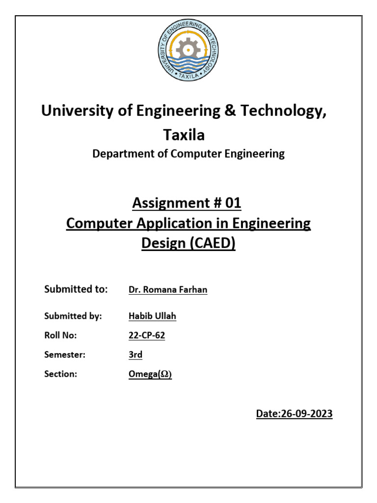 Caed Class Task | PDF