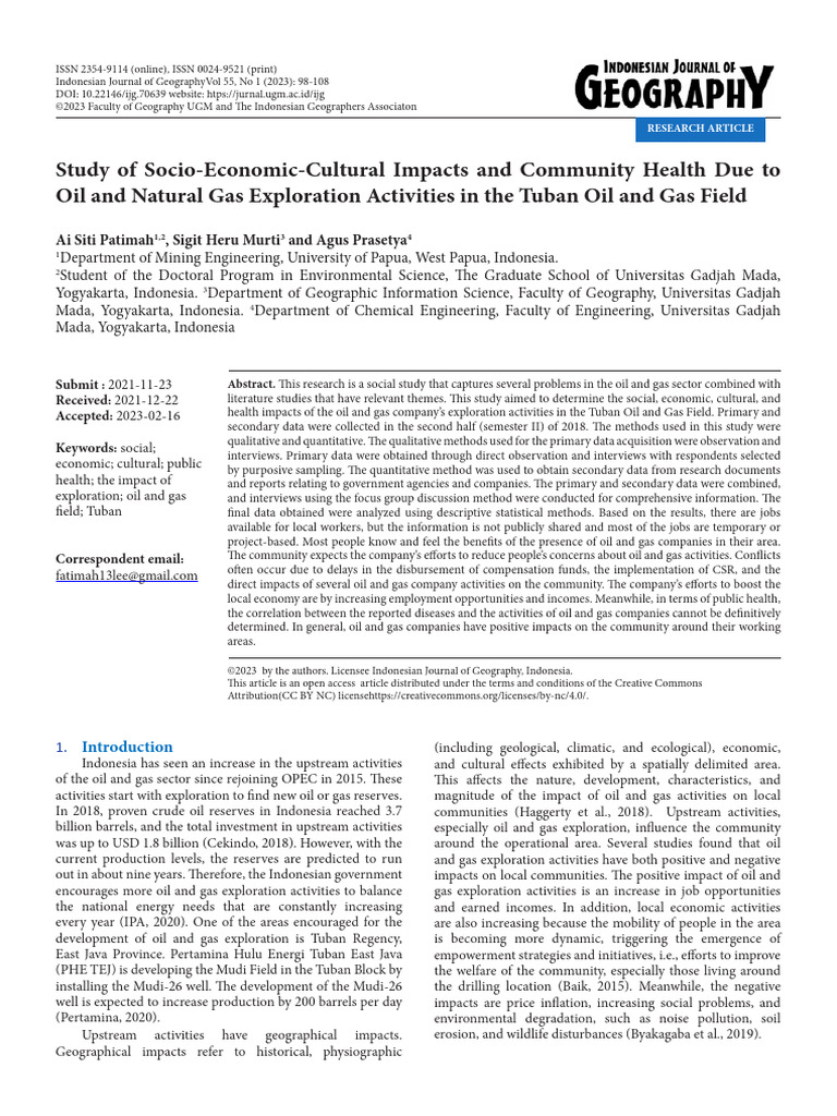 Study - of - Socio-Economic-Culture - Study of SEC Impacts and ... Study - of - Socio-Economic-Culture - Study of SEC Impacts and ...