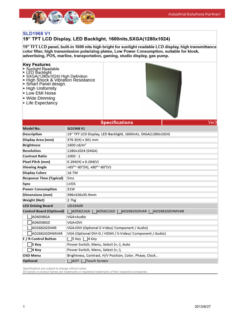 Smart Panel Litemax Sld1968-Enb-G11 | PDF | Liquid Crystal Display ...