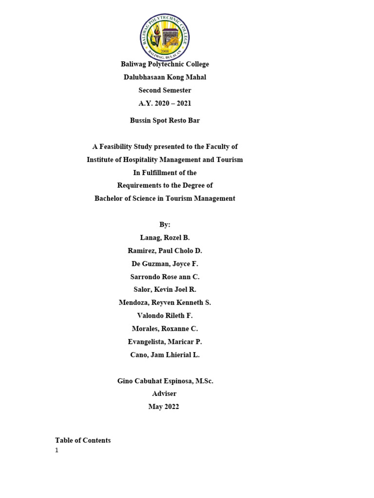 Bussin Spot Final Paper | PDF