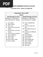 Drawing Guidelines for Class 6 & 7 | PDF | Paintings | Drawing