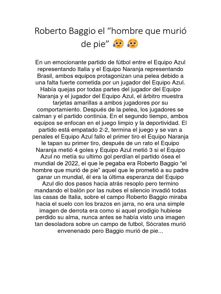 Roberto Baggio | PDF