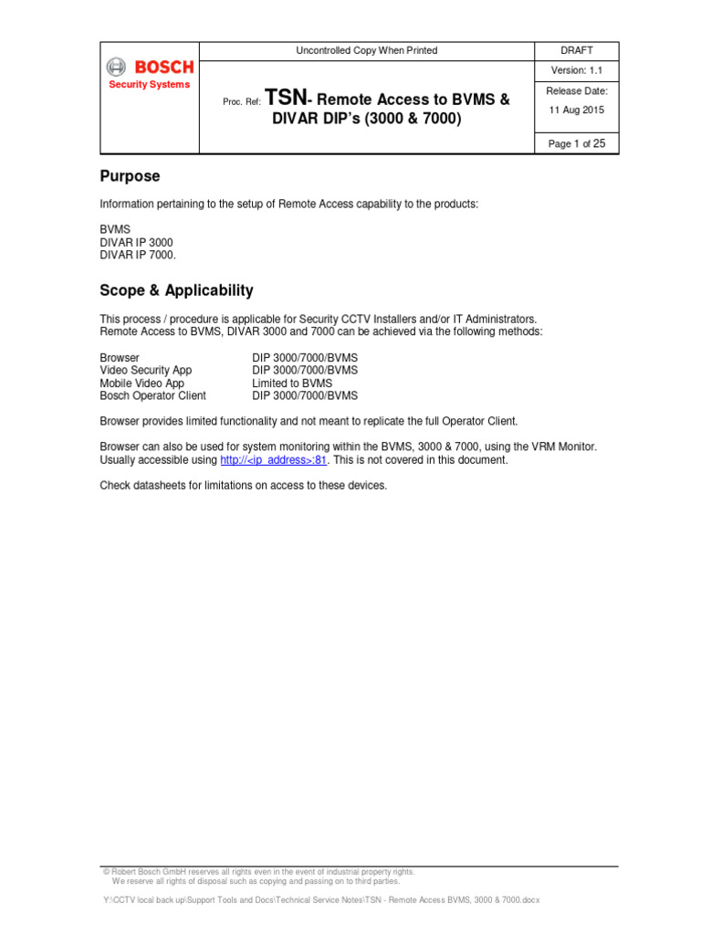 Remote Access Setup for BVMS & DIVAR | PDF | Business