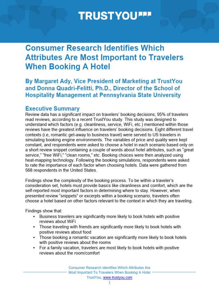 Consumer Research Identifies Which Attributes Are Most Important To ...