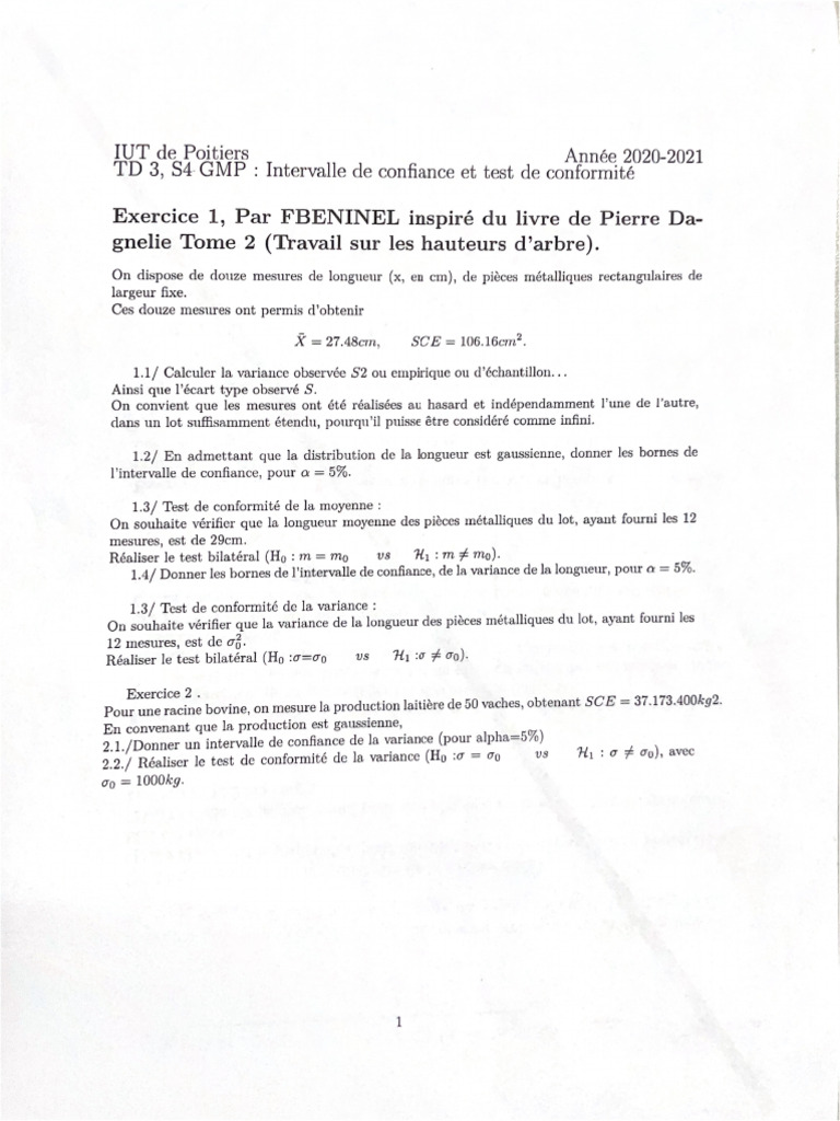 TD 3 | PDF