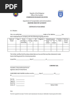 Certificate of Sea Service Form | PDF | Business | Technology & Engineering