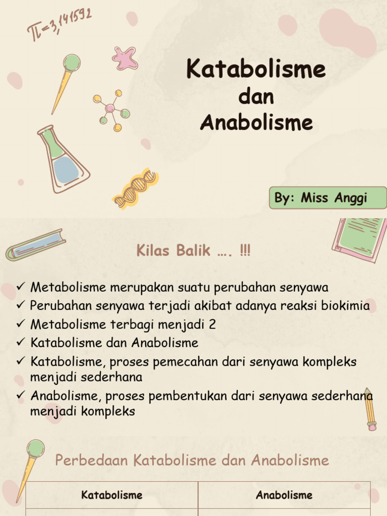 Metabolisme - Katabolisme - 1 | PDF