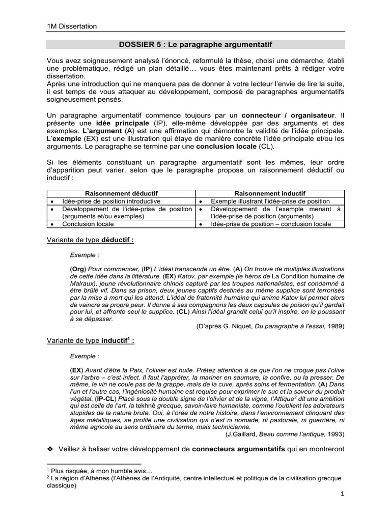 5_Le paragraphe argumentatif | PDF