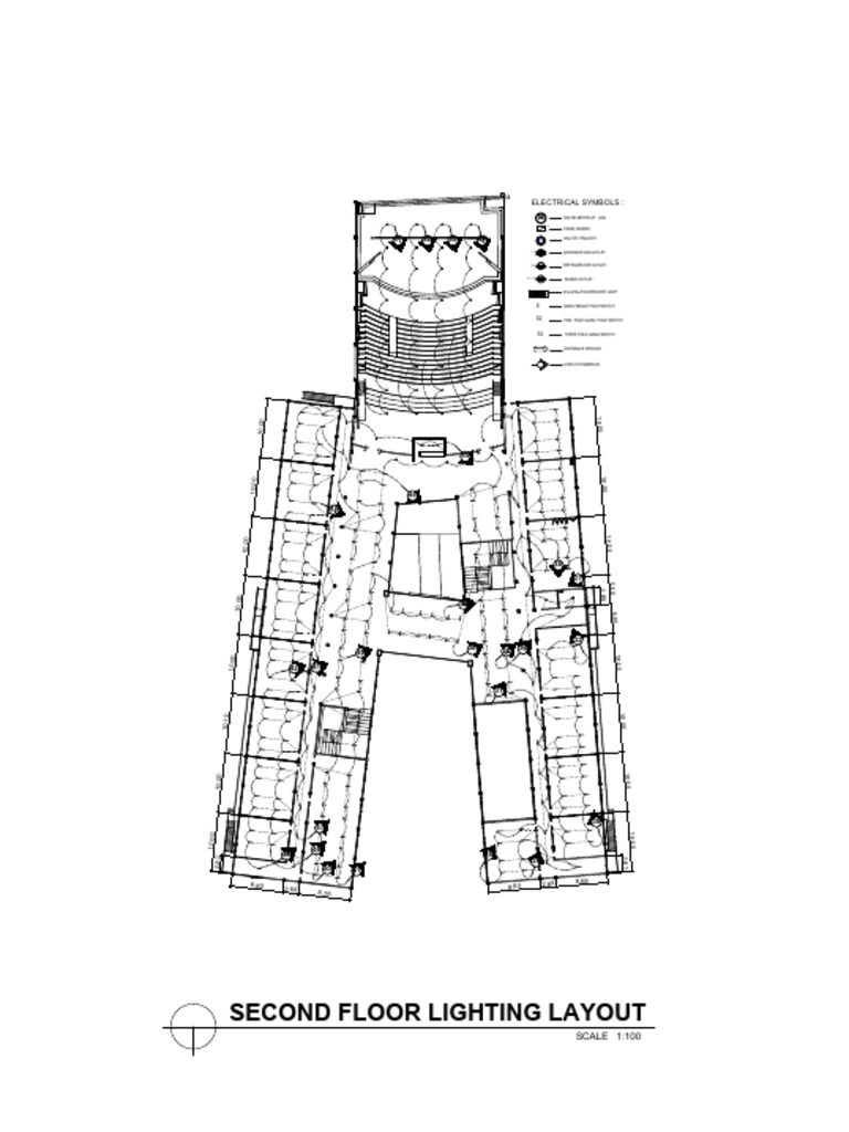 Second Floor Lighting Layout Plan | PDF | Electrical Engineering | Design