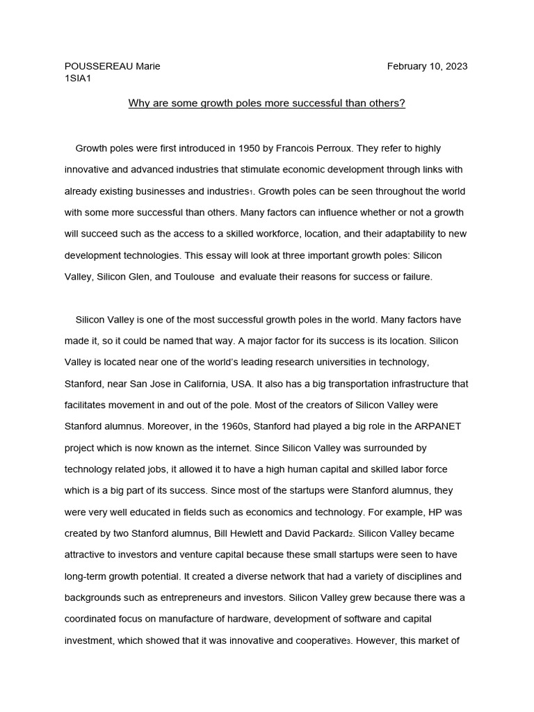 Success Factors of Growth Poles | PDF | Silicon Valley | Economic Growth