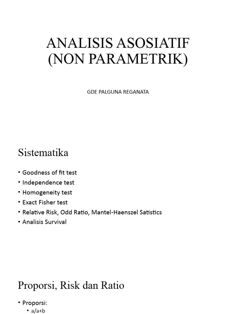 Analisis Chi-Square Dan Survival | PDF