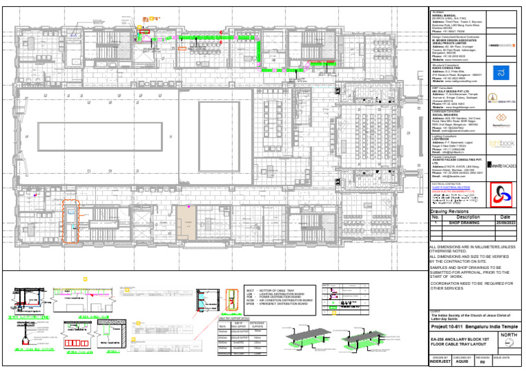EA-250 Ancillary First floor cable tray Layout | PDF