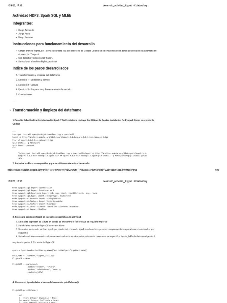 Ejercicio practico Spark | PDF | Ingeniería Informática | Tecnologías ...