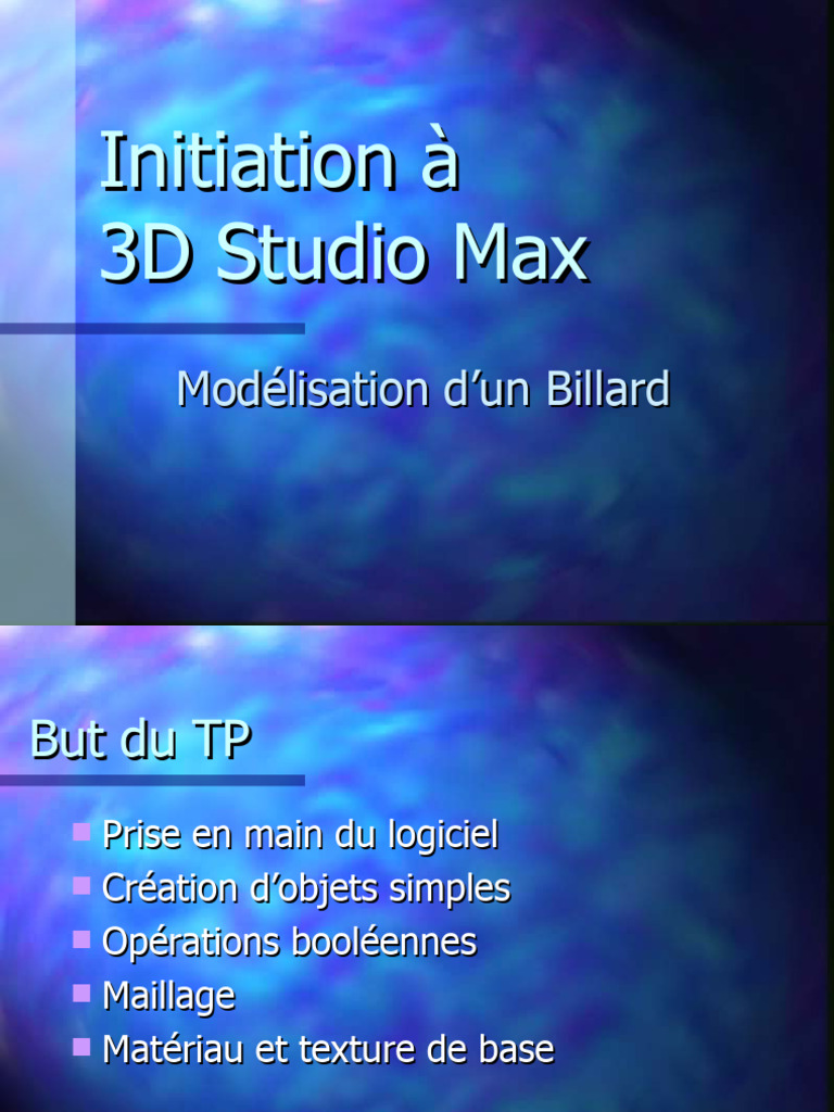 3DSMax TP1 | PDF