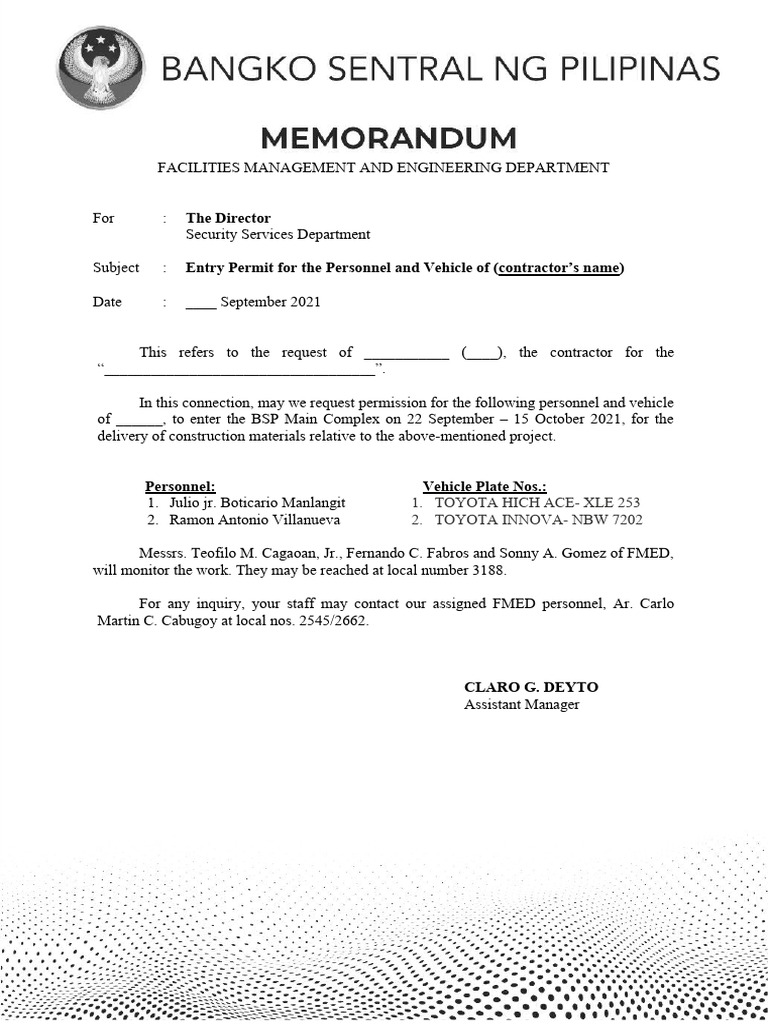 Delivery Permit | PDF