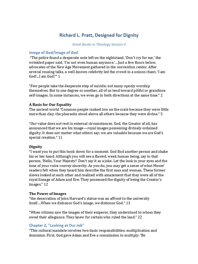 Designed For Dignity Handout | PDF | Young Adult