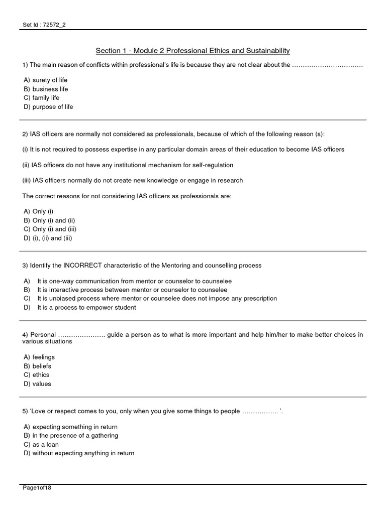 Module 2 B (NITTT Previous Year Questions) | PDF | Teachers | Mentorship