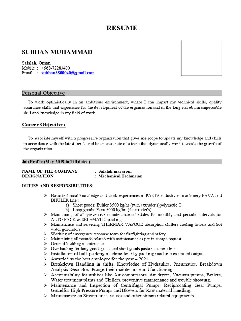 Shuban Resume | PDF