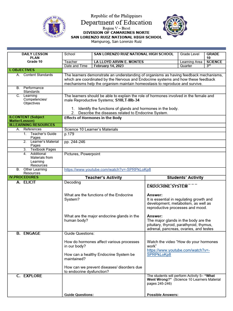 DLP Q3 W2D2 | PDF | Self-Improvement | Wellness