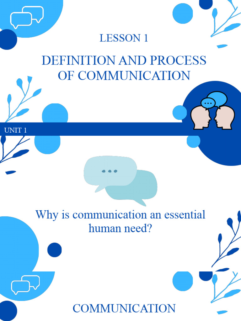 Oc - Unit 1 | PDF | Nonverbal Communication | Communication