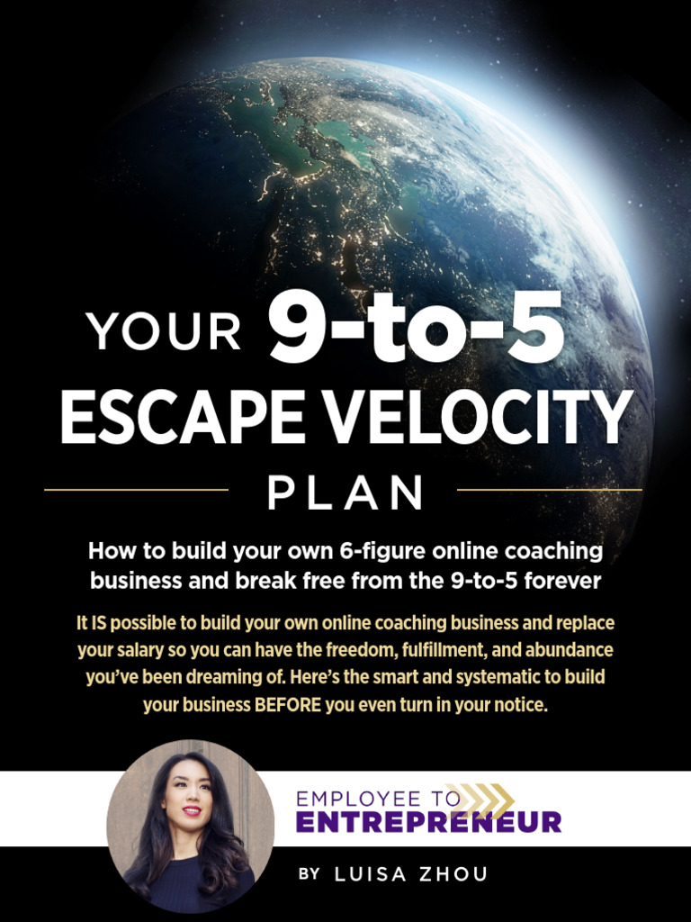 9 5+Escape+Velocity+Plan | PDF